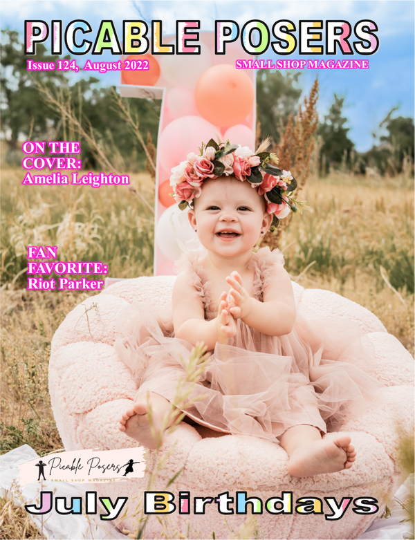 July Birthday DIGITAL ONLY – Picable Posers Small Shop Magazine